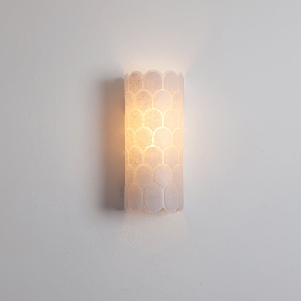 "Rian" Wall Light | Reeded Wall Light | Scalloped Wall Sconce | Spark ...