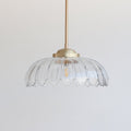 "Petal" Stemmed Pendant Light - Clear Glass | Spark & Bell - Spark & Bell